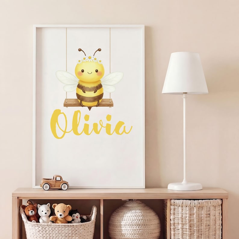 Birthday Bees Watercolor Clipart PNG for Birthday Invitations, Party ...