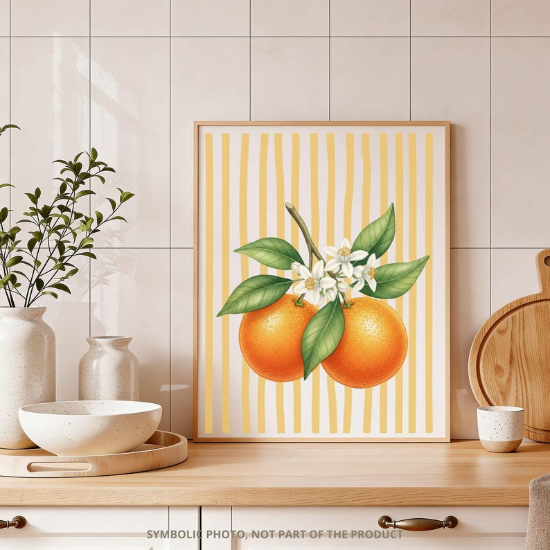Watercolor Oranges Clipart PNG Citrus Fruit Clipart Set for Summer ...