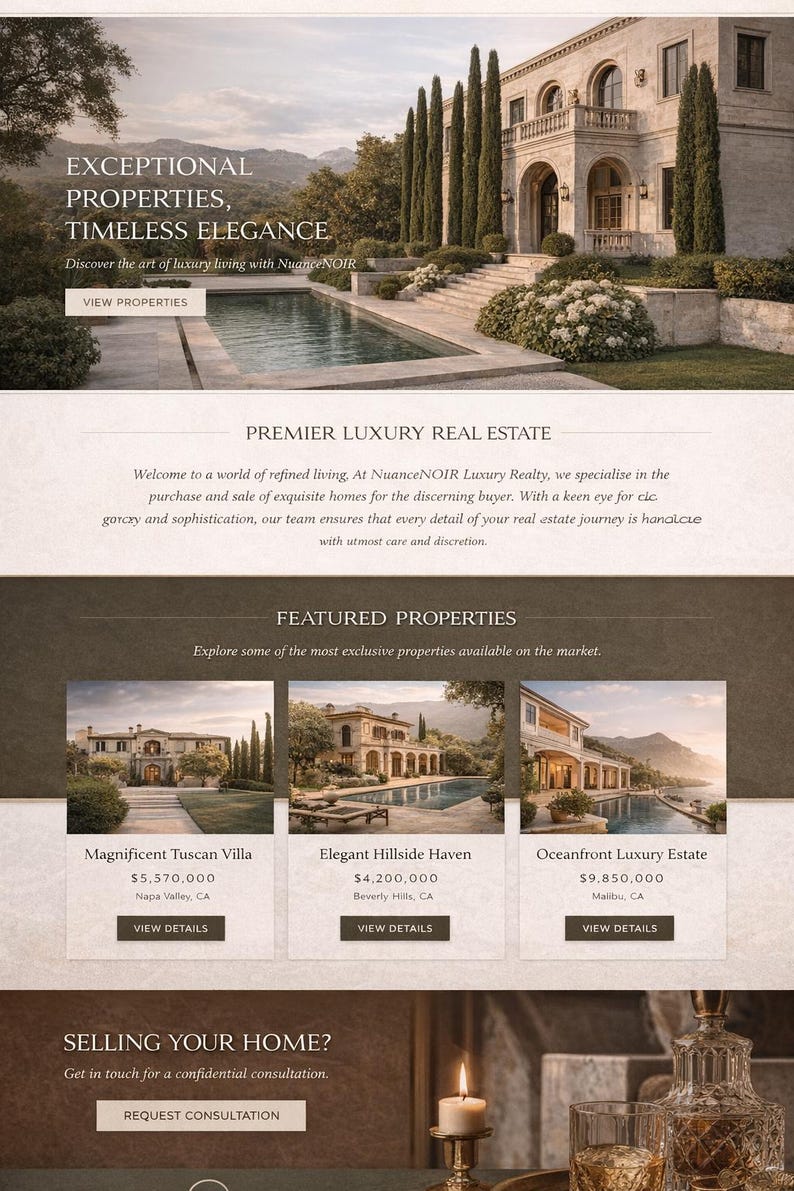 Luxury Real Estate Brand Kit | Modern Realtor Branding Bundle (canva ...