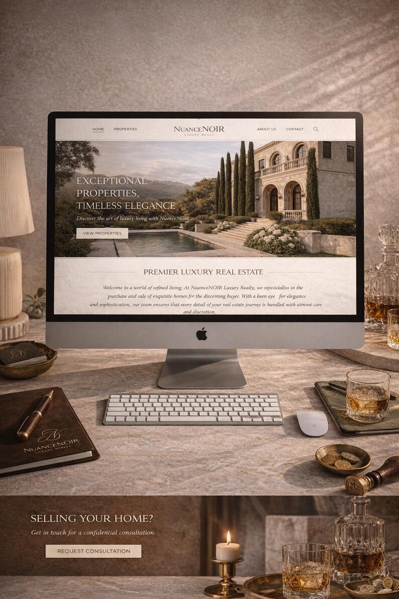 Luxury Real Estate Brand Kit Template, Old Money Realtor Branding Suite ...