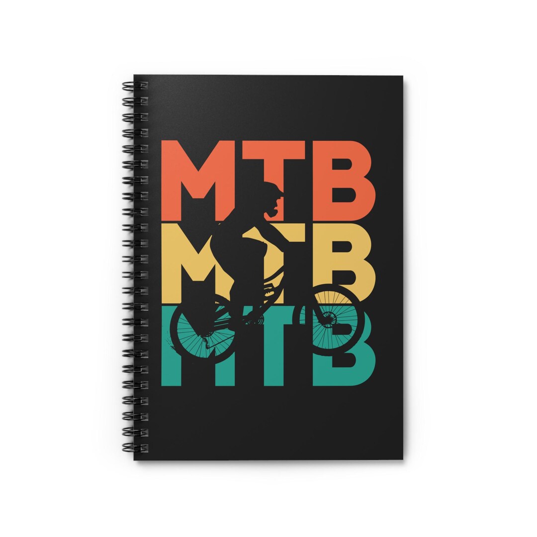 MTB Spiral Notebook - Mountain Bike Writing Journal - Etsy
