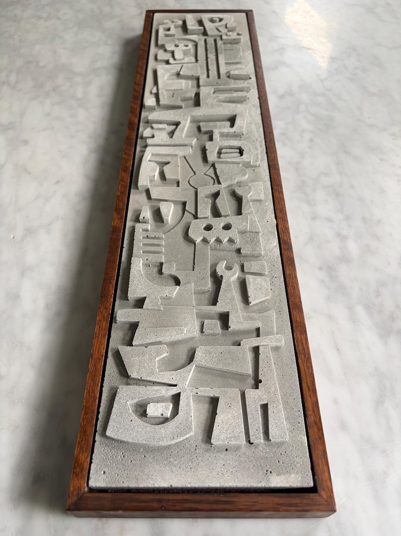Brutalist Framed Artwork - “UNO” - Etsy Australia