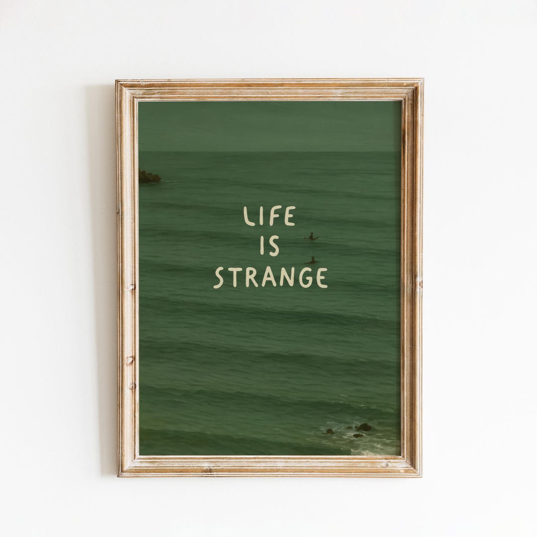 Life is Strange Ocean Quote Poster – Minimalist Wall Art Print - Etsy