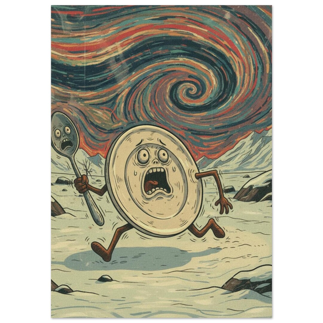 Weird Wall Art Gift for Boyfriend or Husband Cursed Strange Art Picture ...