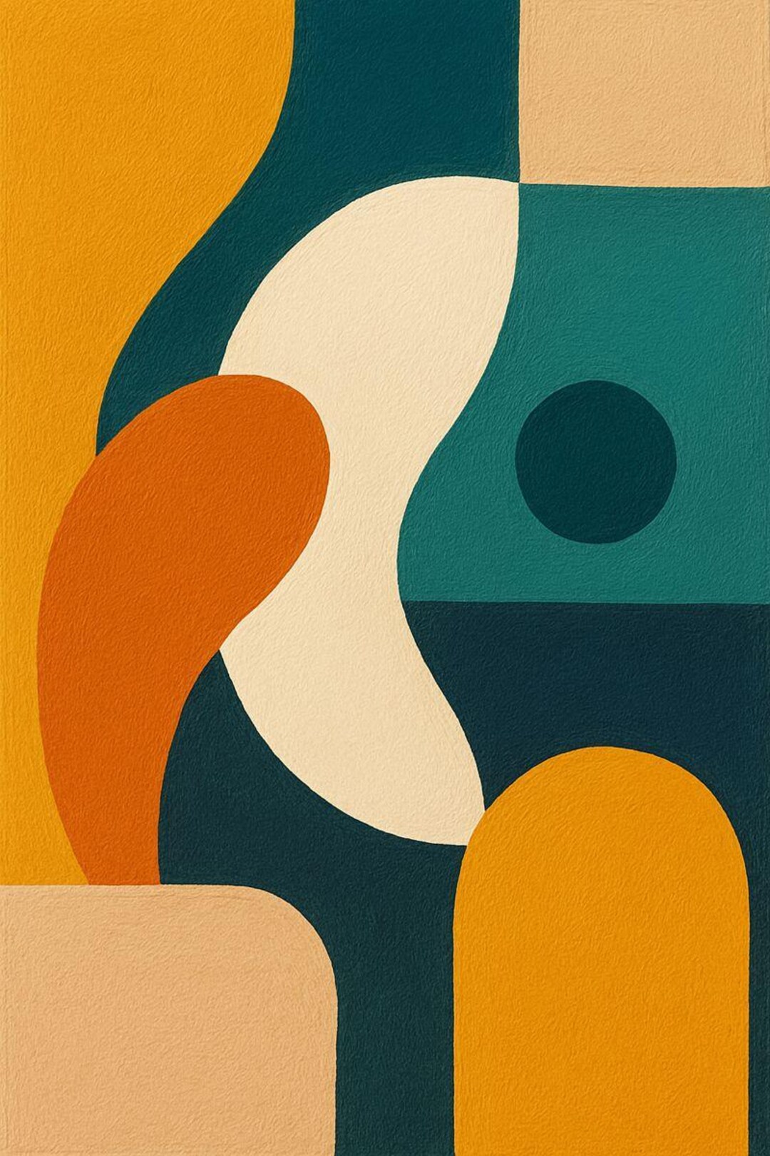 Geometric Pulse Modern Abstract Wall Art - Etsy
