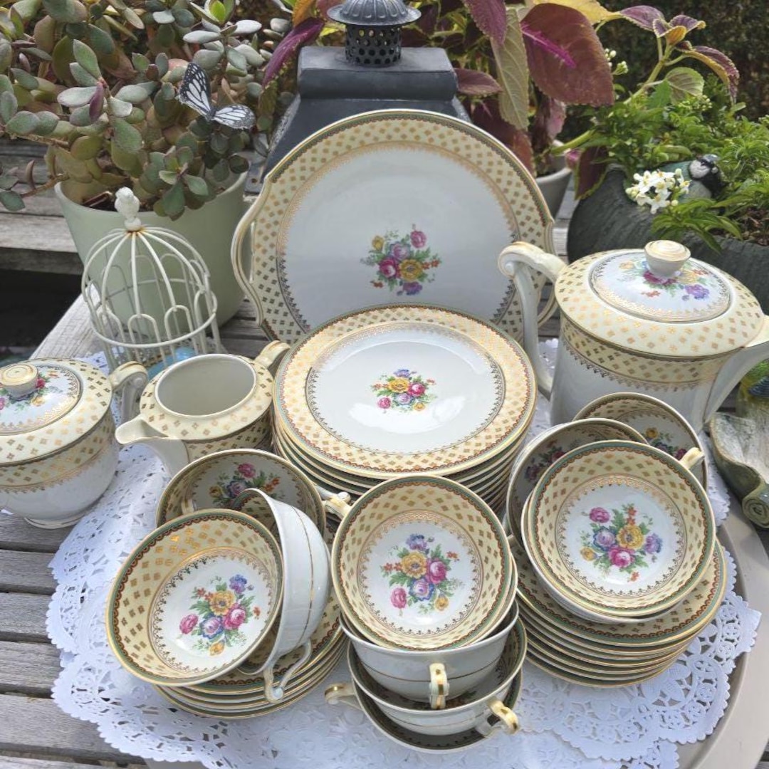 Vintage Raynaud & Co Limoges Coffee and Tea Service for 6– French ...