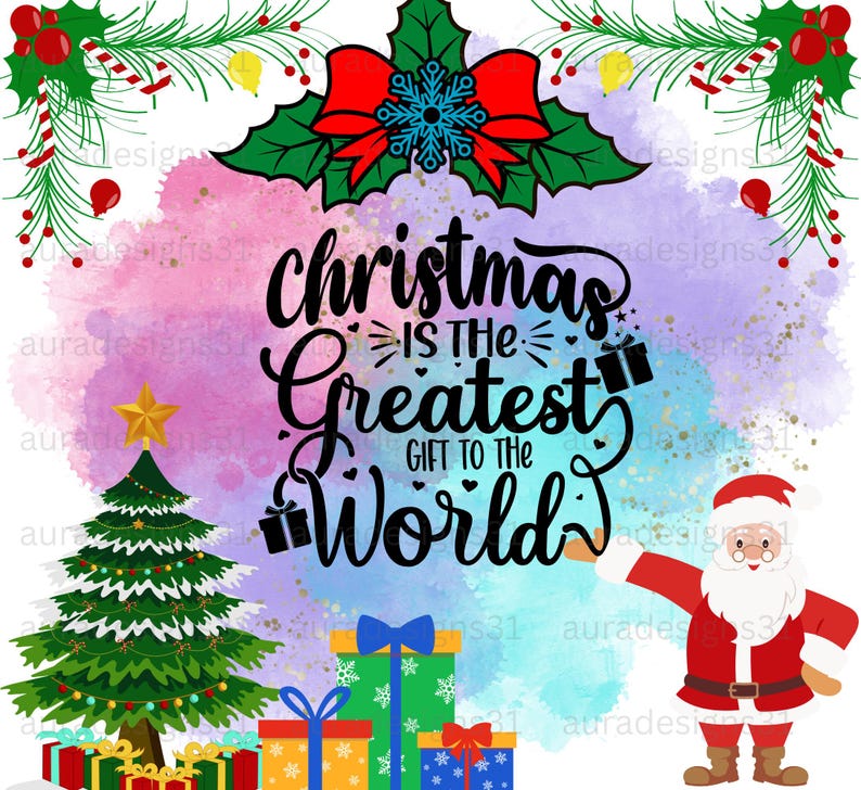 Printable Merry Christmas Clip Art Digital Download - Etsy