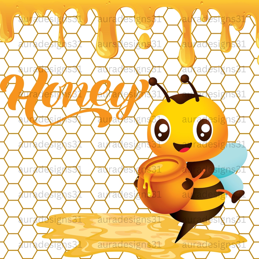 Honey Bee Digital Clip Art | High Resolution 300 DPI | JPG Clipart Set ...