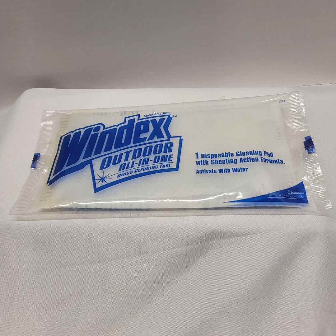 Windex Outdoor Glass Cleaning Refill Pad. New Old Package 1ct ...