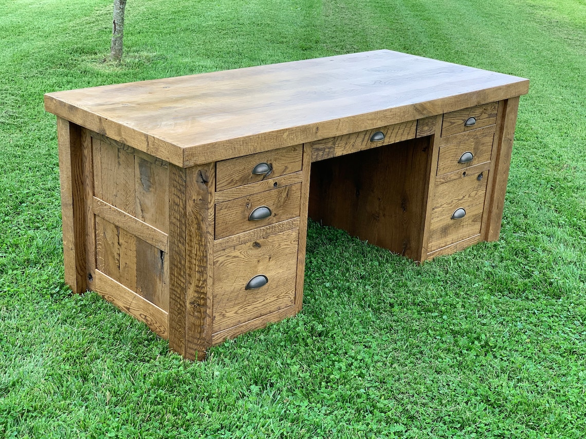 Oak Desk | Etsy