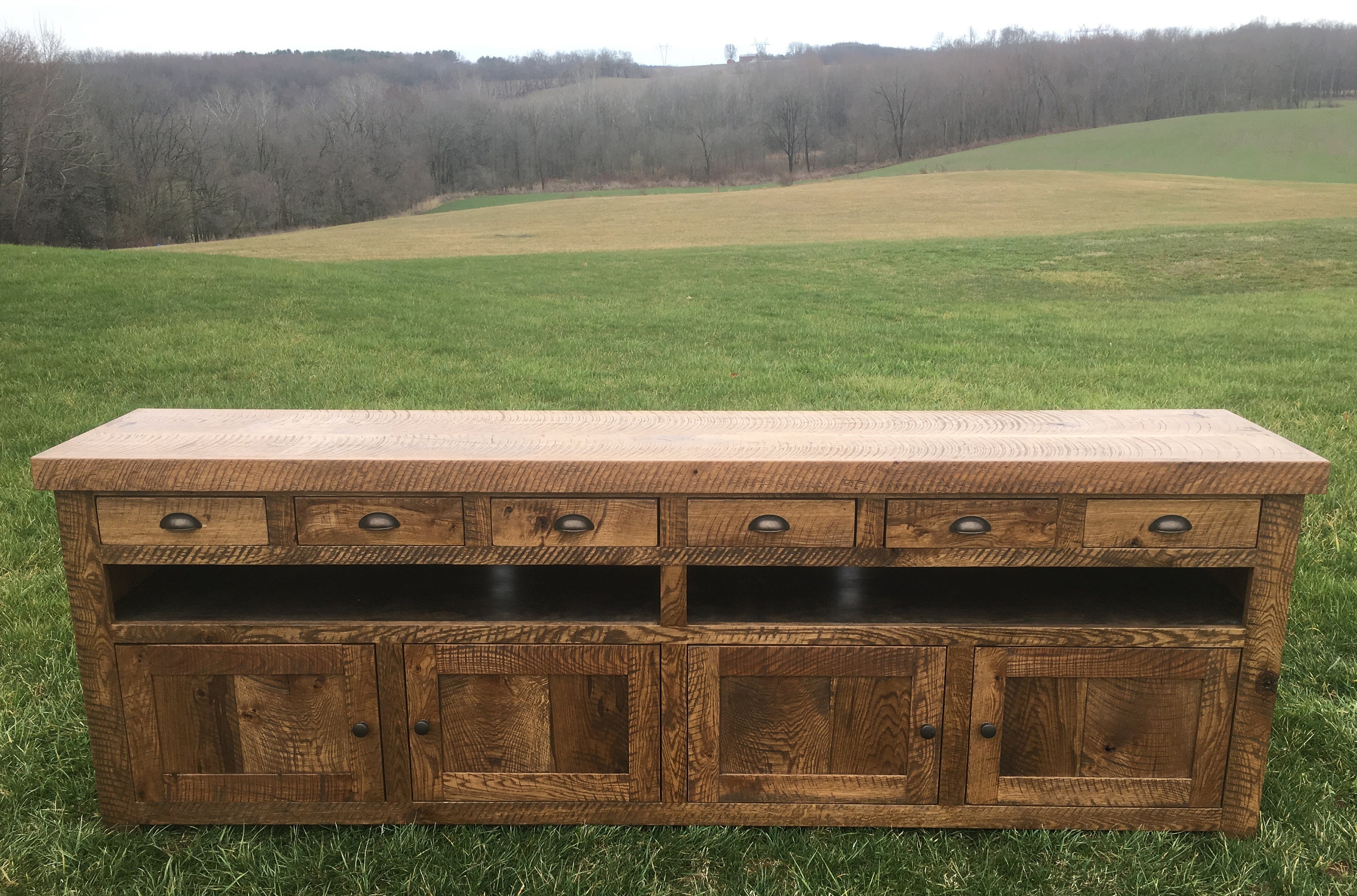 Oak Console - Etsy