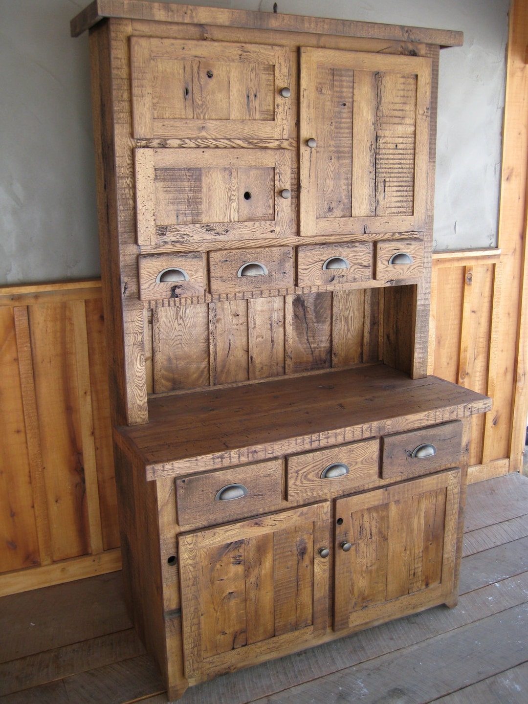 Reclaimed Chestnut Hutch - Etsy