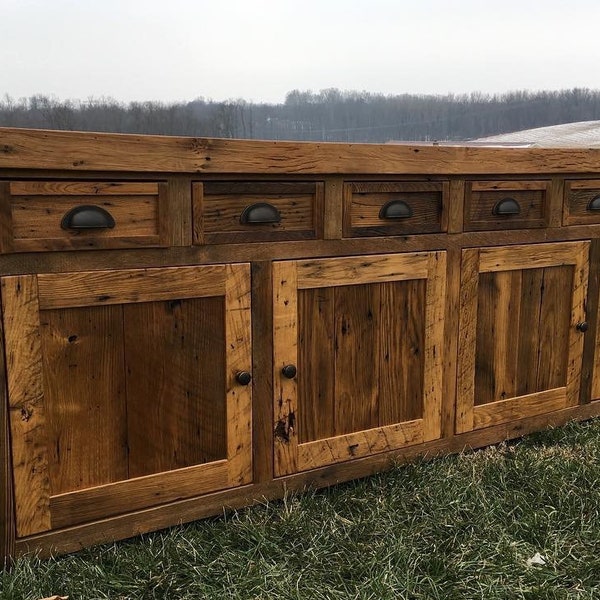 Reclaimed Wood Buffet Sideboard - Etsy