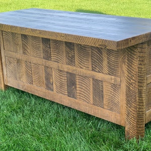 Solid Oak Island With Top Overhang for Seating: 80" Handcrafted Storage ...