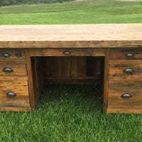 Rustic Desk - Etsy