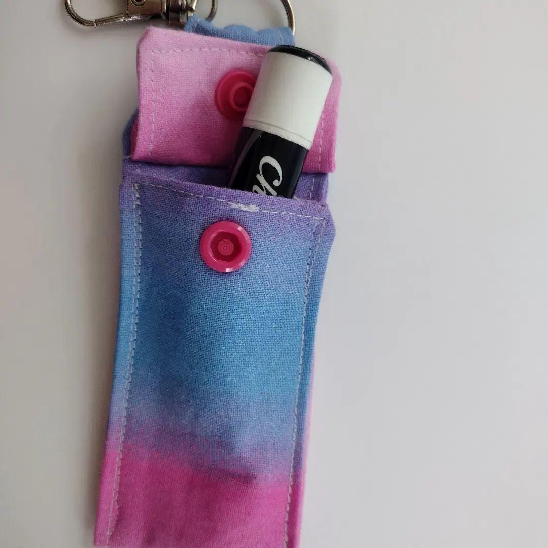 Pastel Rainbow Lip Balm Holder Keychain | Chapstick® Holder | Lipstick ...
