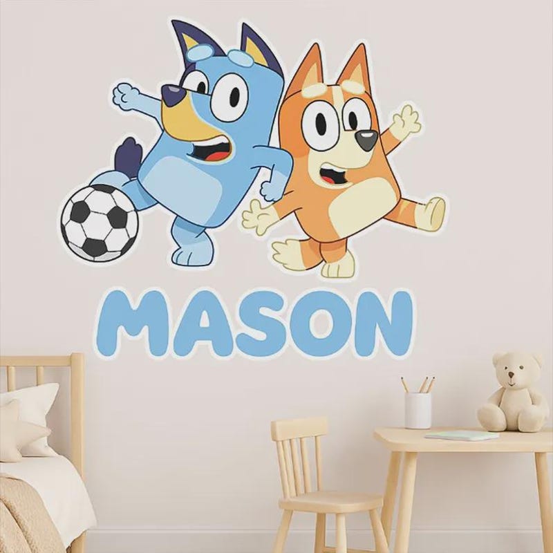 Kids Bluey Decals - Etsy