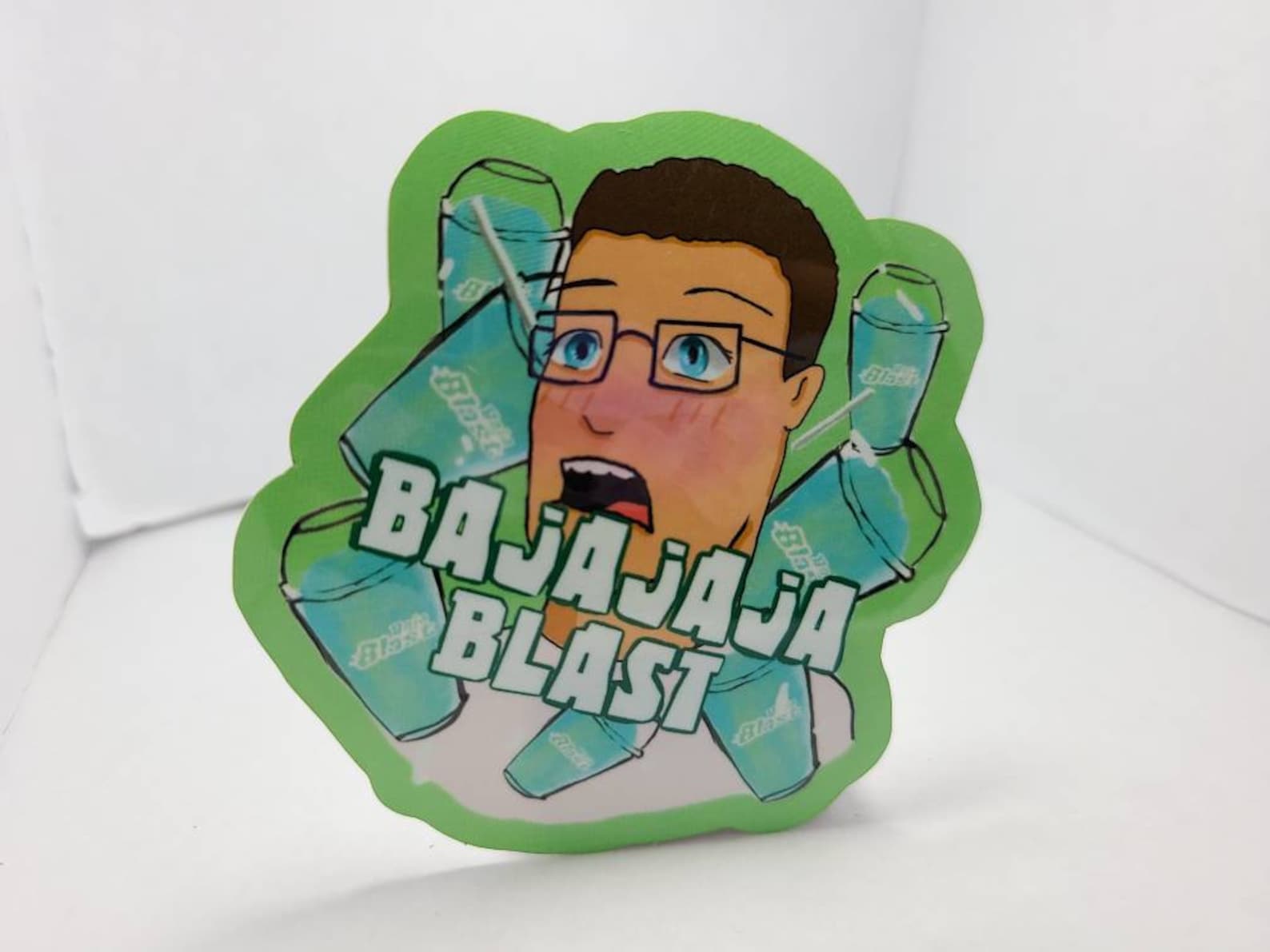 Baja Blast Hank Hill Meme Vinyl Sticker Laptop Sticker | Etsy Canada
