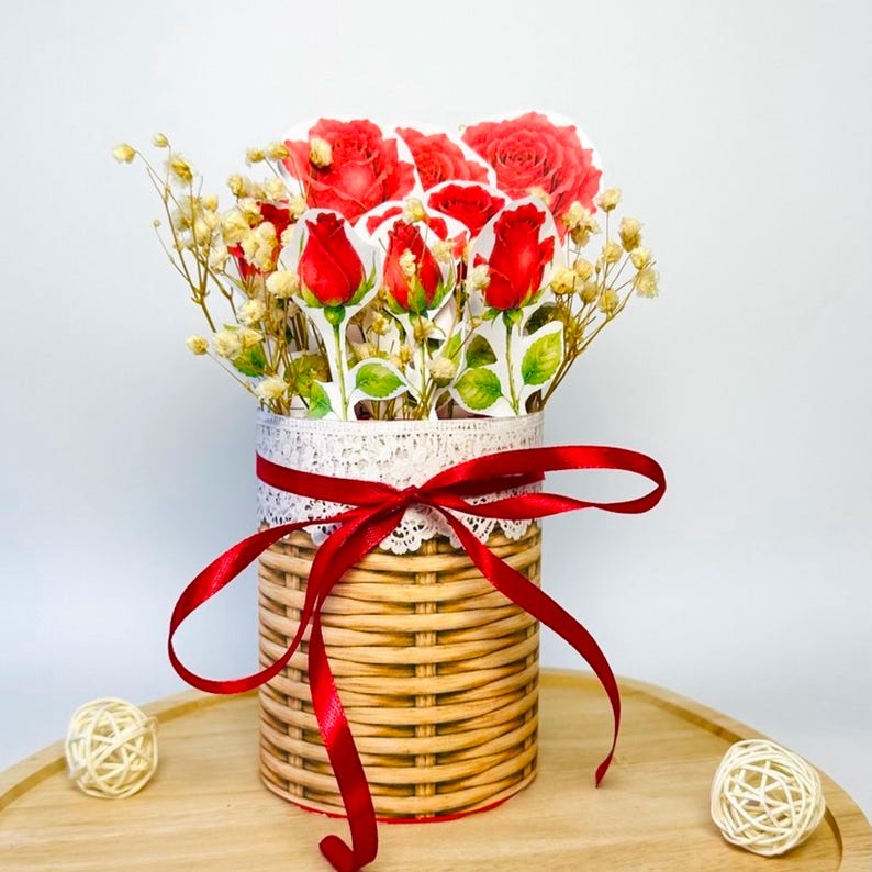 Duplo Wrapperole Rose Gift Template | DIY Chocolate Packaging ...