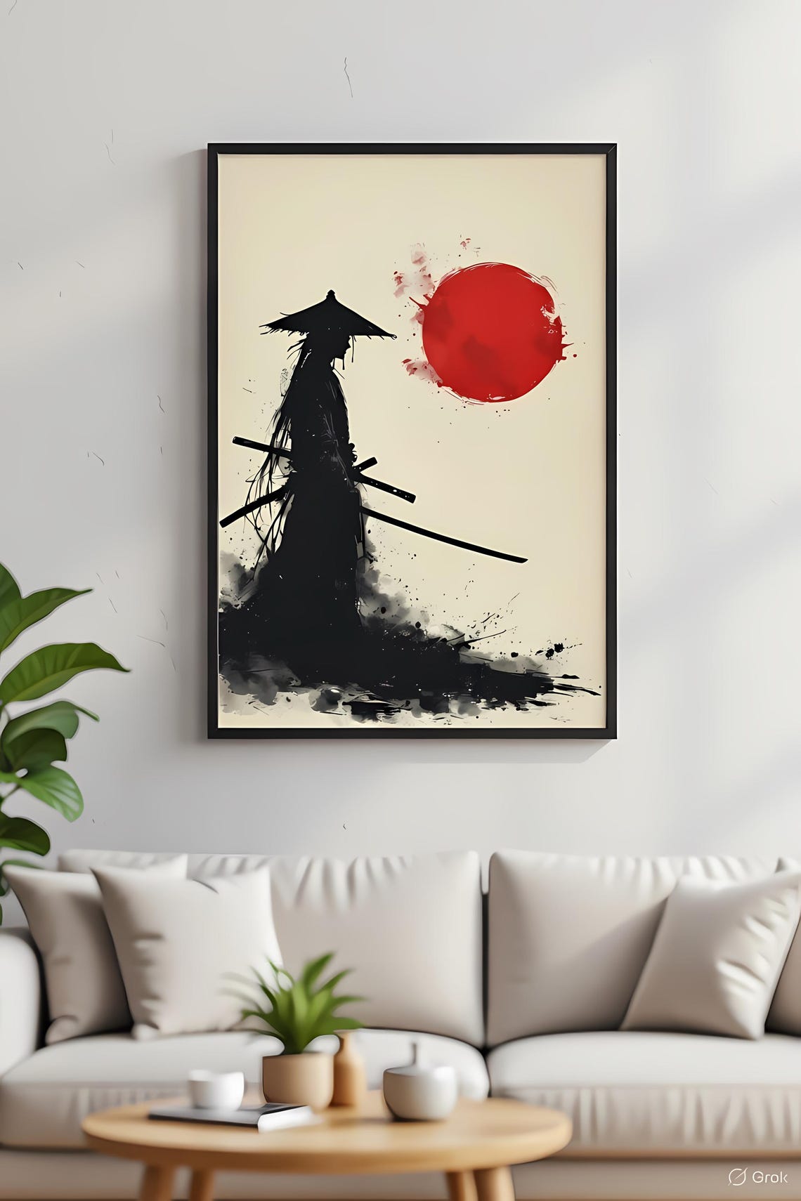 Bushido Samurai Poster Digital Download | Minimalist Samurai Wall Art ...