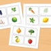 Fruits, Vegetables and Herbs Matching Game | Printable Montessori ...