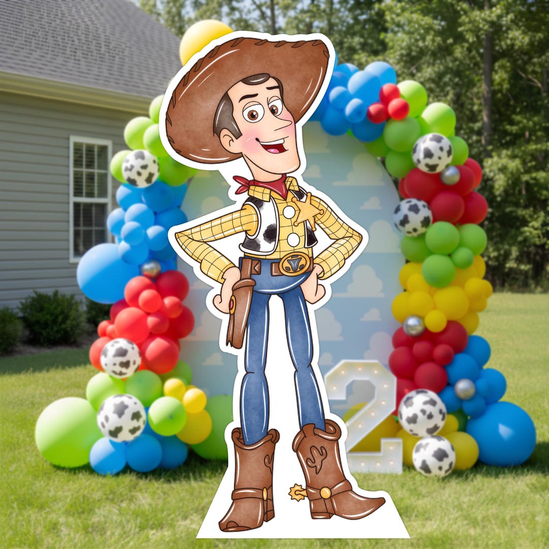 Woody Toy Story Cutout: Birthday Party Photo Prop Digital Download - Etsy