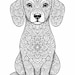 Dachshund Mandala Coloring Page Printable | Intricate Dog Design ...