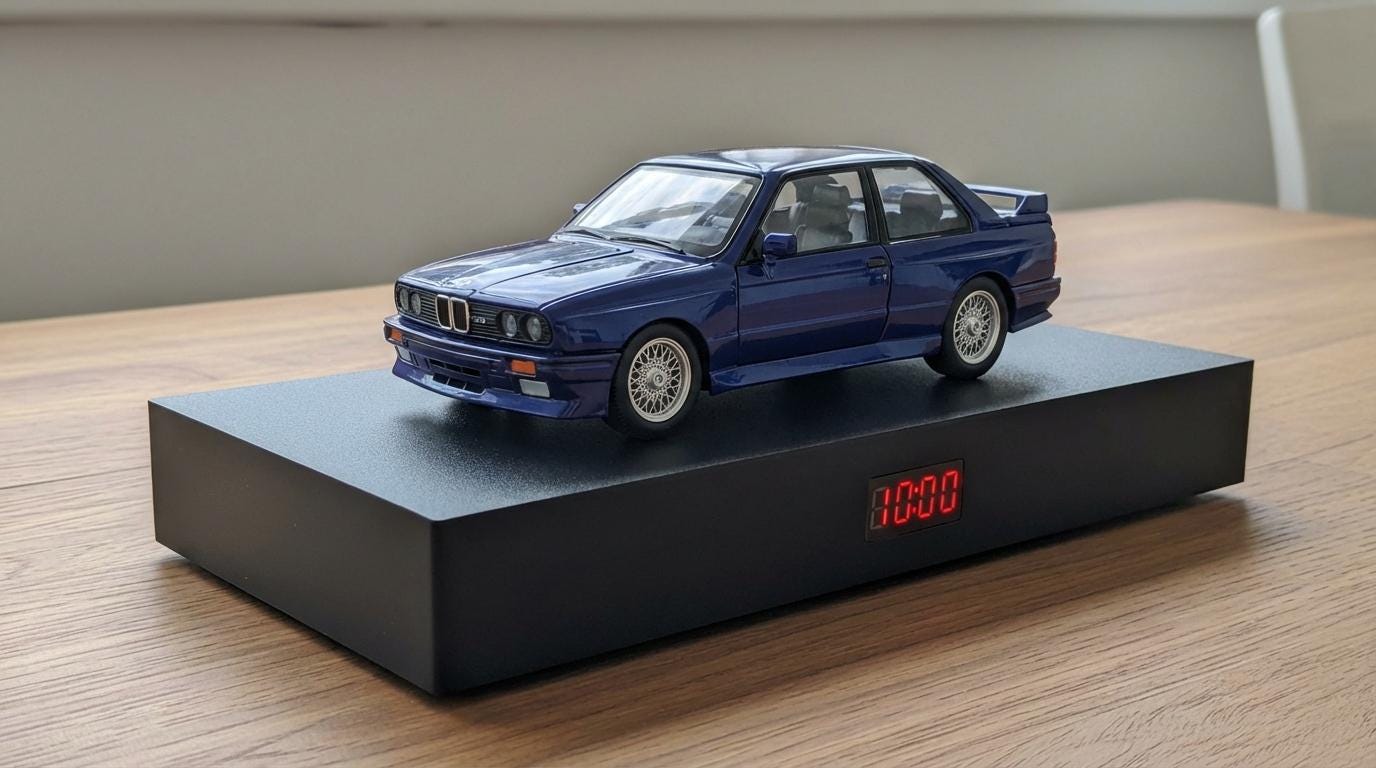 BMW E30 Alarm Clock – Classic Engine Sound Alarm | Handmade BMW Desk ...