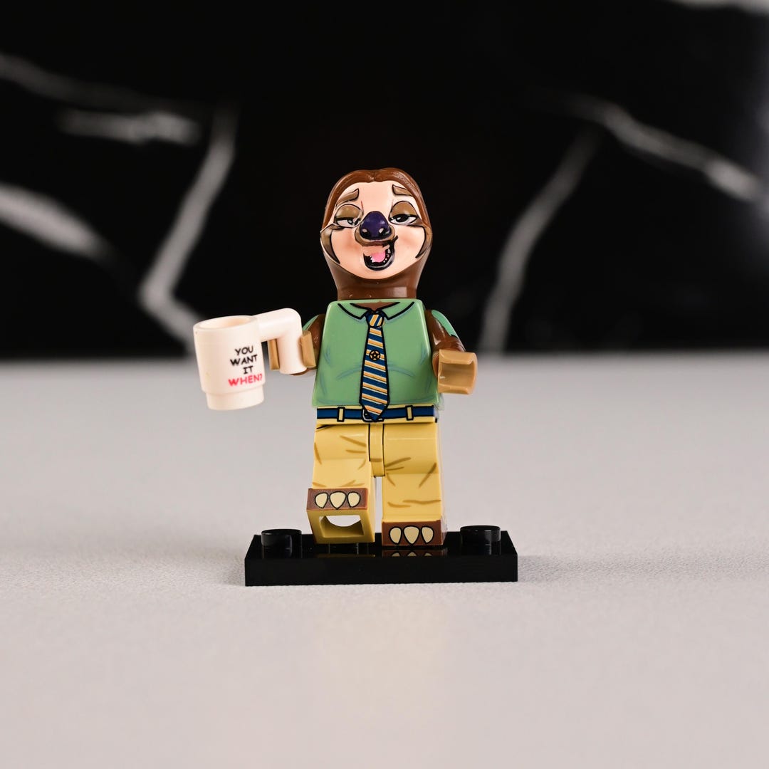 Zootopia Flash the Sloth Minifigure | Hilariously Slow DMV Clerk ...