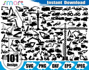 Excavator stencil | Etsy