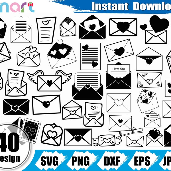 Envelope Svg File - Etsy