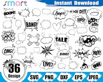 Speech Bubbles Clip Art Text Box Frames Clip Art Speech - Etsy
