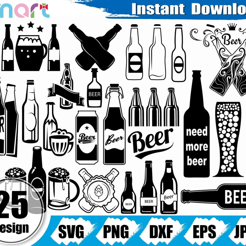 Beer Bottle Svg - Etsy