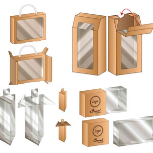 File Box Svg, File Bag Svg, Box Template Svg Bundle, Drawer Box Svg ...