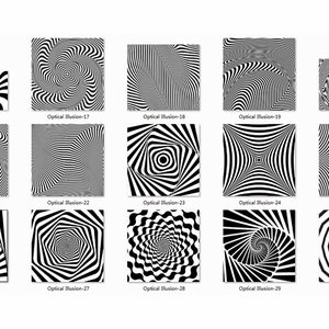 Optical Illusion SVG Bundle, Optical Illusion Pattern, Hypnosis Spiral ...