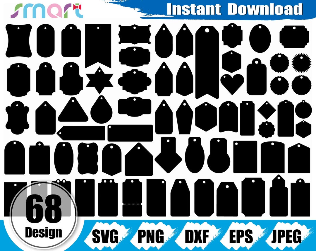 Tag Svg Bundle,badge Svg,printable Tags Svg,label Shapes Vector Clipart ...