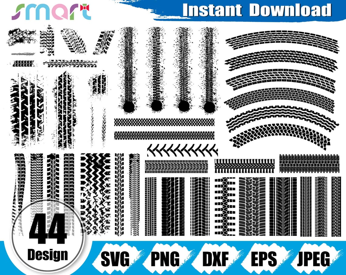 Tire Tread Svg Bundle,motorcycle Tire Svg,tire Tread Vector Clipart Svg ...
