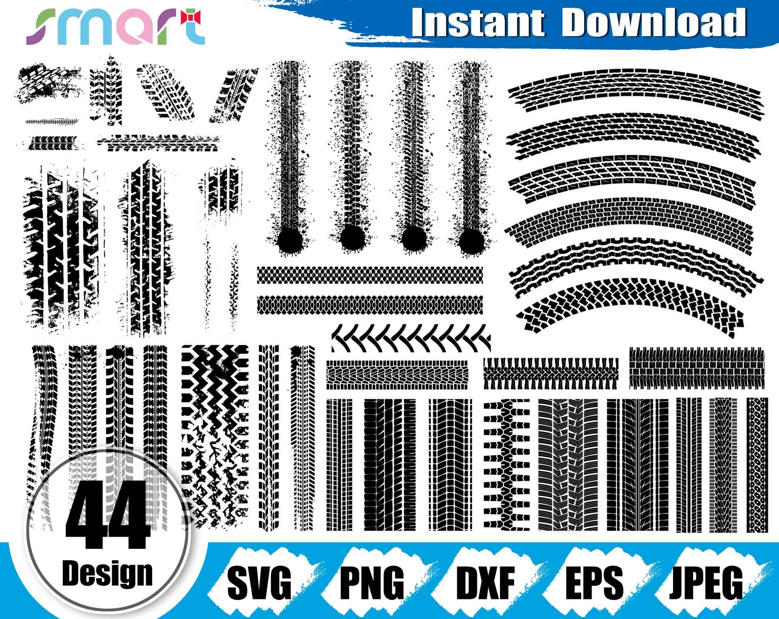 Tire Tread Svg Bundle,motorcycle Tire Svg,tire Tread Vector Clipart Svg ...