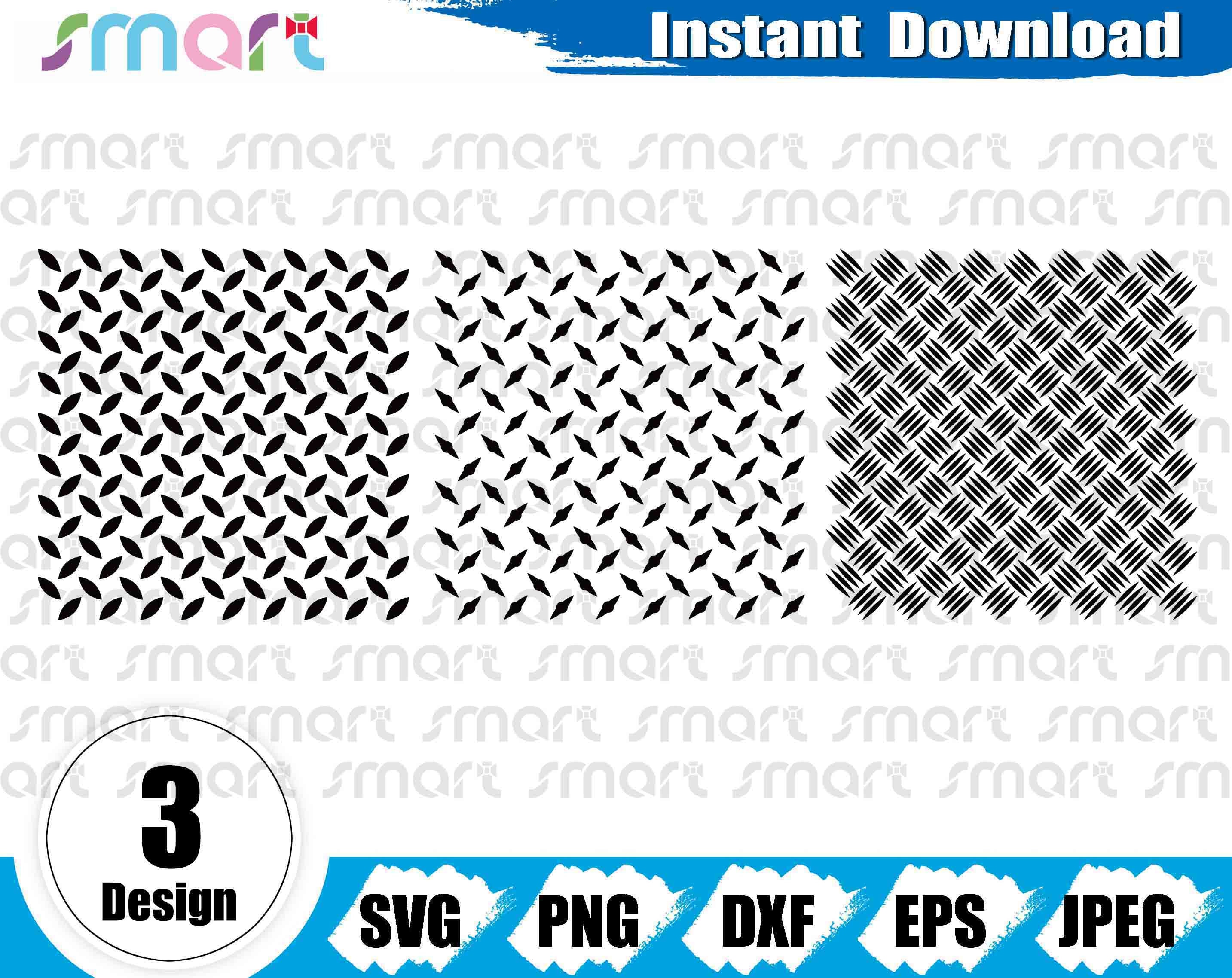 Diamond Plate Svg Bundle, Seamless Diamond Plate Pattern Svg, Steel ...
