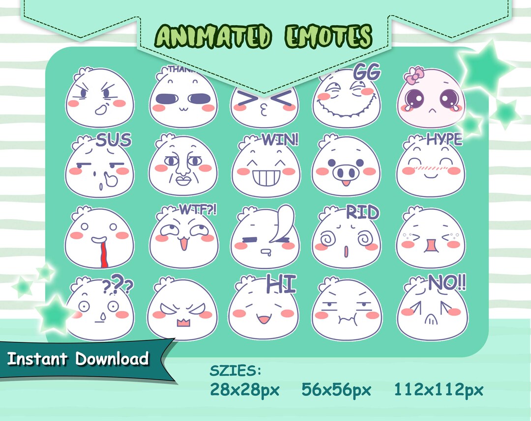 Facial Expression Animated Emote, Face Twitch Emotes, Discord Emotes ...