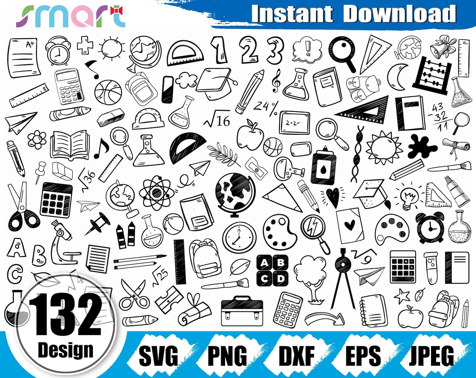 Back to School Svg Bundle,school Supplies Svg,teacher Svg,chemistry Svg ...