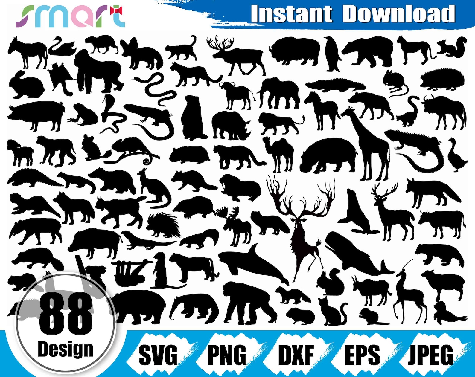 Animal svg BundleWild Animal svgFarm Animal svgAfrican | Etsy