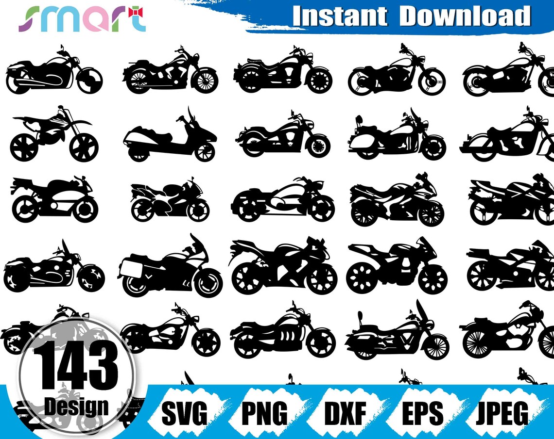 Motorcycle Svg Bundlepolice Car Svgmotocross Svgmotorcycle - Etsy