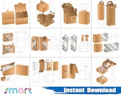 File Box Svg File Bag Svg Box Template Svg Bundle Drawer - Etsy