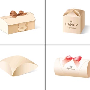 Star Box Svg, Ellipse Box Svg, Gift Box Template Svg Bundle, Png, Dxf ...