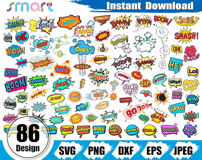 Superhero Girl Clipart Comic Book Clip Art Comic Text Speech Bubbles ...