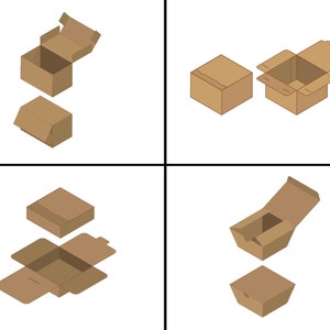 Trapezoidal Box Svg, Pentagon Box Svg, Box Template Svg Bundle, Png ...