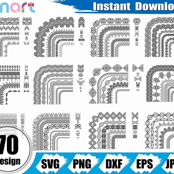 Lace Border Svg - Etsy