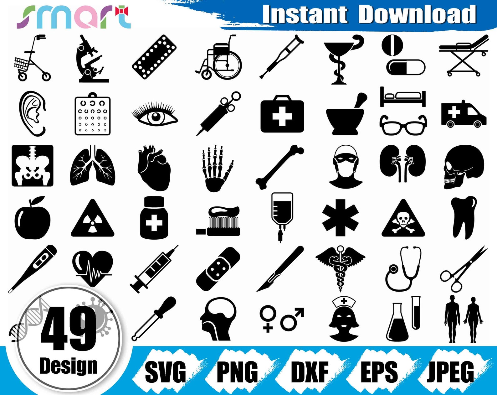 Medicine Svg Bundlemedical Caduceus Svgorgan Svgnurse - Etsy