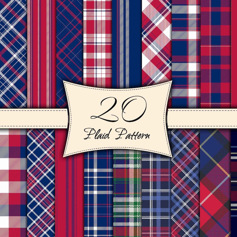 Red Plaid - Etsy